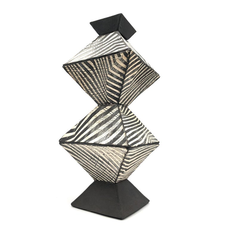 Double Pyramid Vase For Sale at 1stDibs