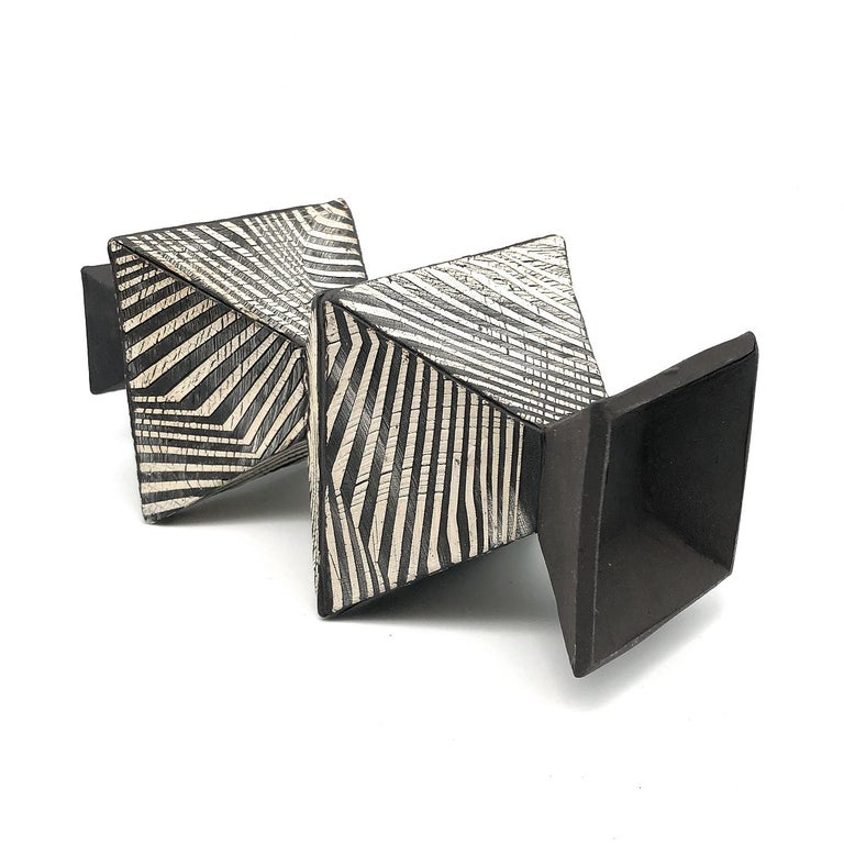 Double Pyramid Vase For Sale at 1stDibs