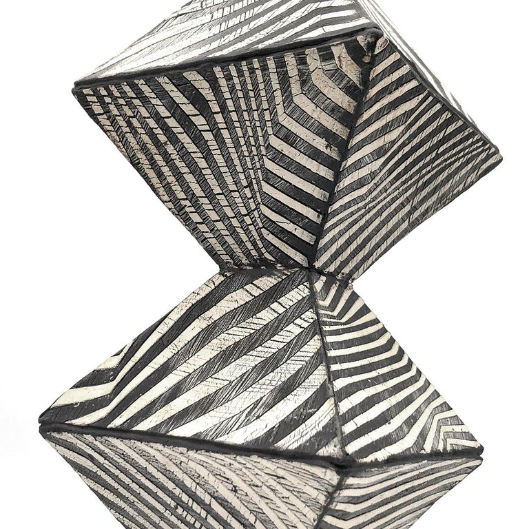 Double Pyramid Vase For Sale at 1stDibs