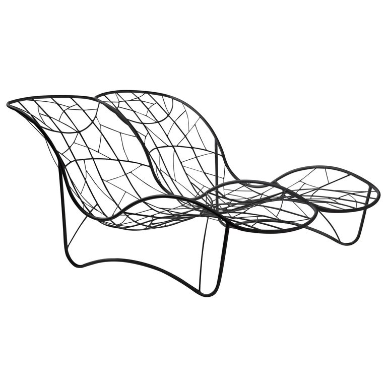Double Recliner Base Legs Swing Chair Steel Modern 21st Century In ...