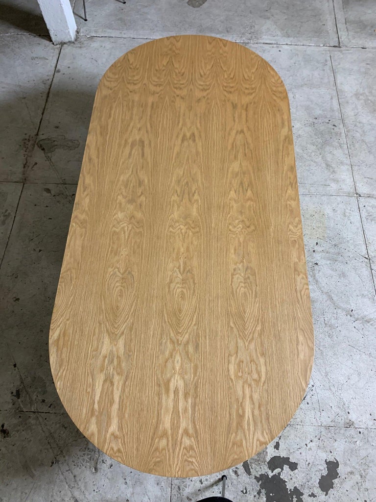 Double Reeded Pedestal Dining Table by Vintage on Point For Sale at 1stDibs