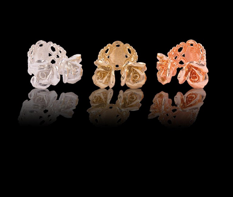 Double Rosette Ring For Sale at 1stDibs