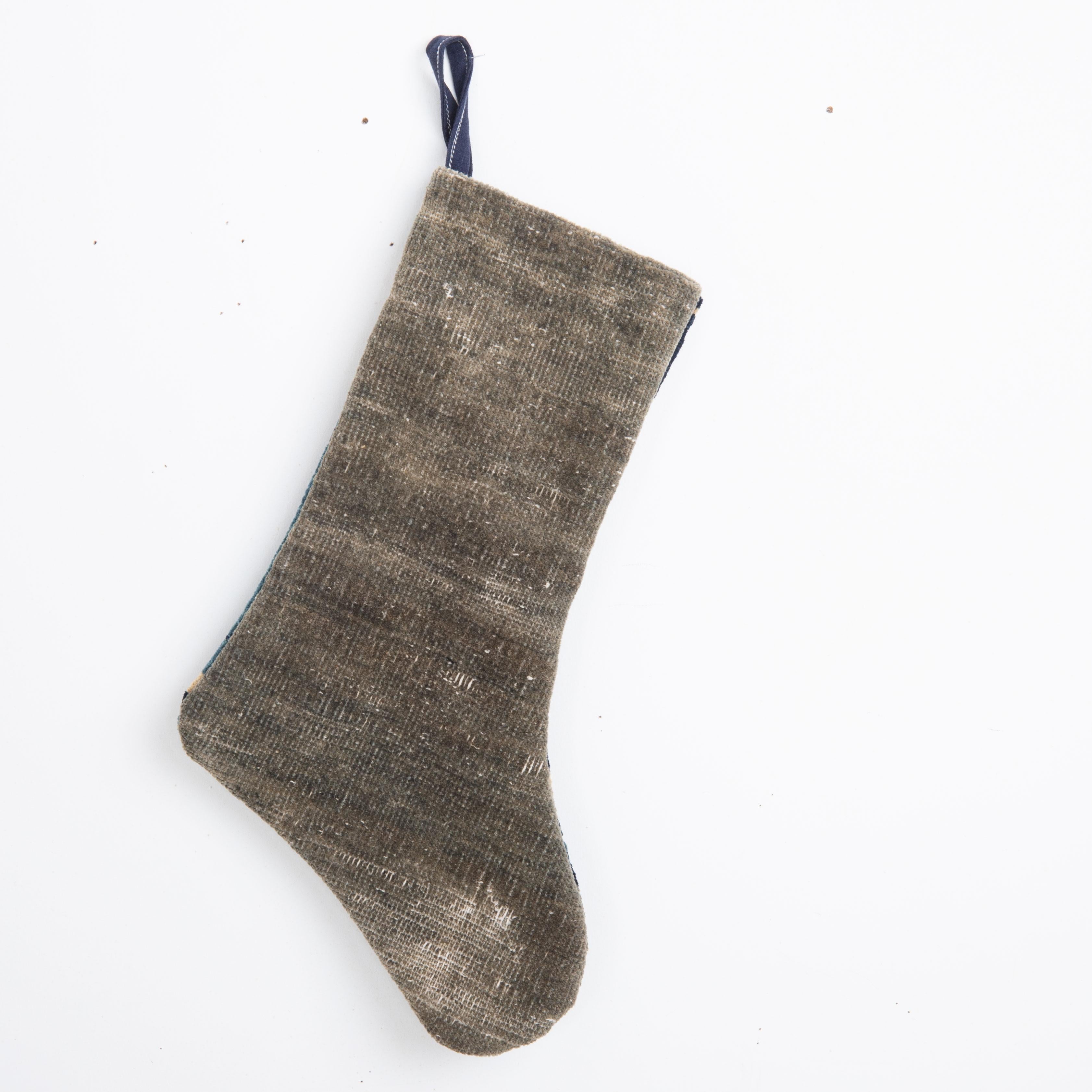 Double Sided Christmas Stocking Made from Chinese Deco Rug Fragments ...
