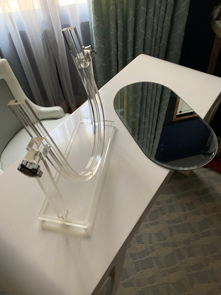 Double Sided Vanity Mirror on Acrylic Stand at 1stDibs | double sided ...