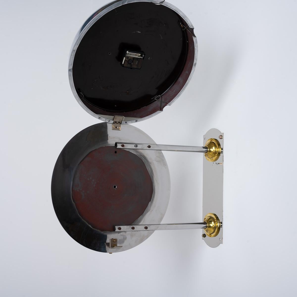 Double Sided Wall Mounted Railway Clock by Gents of Leicester For Sale ...