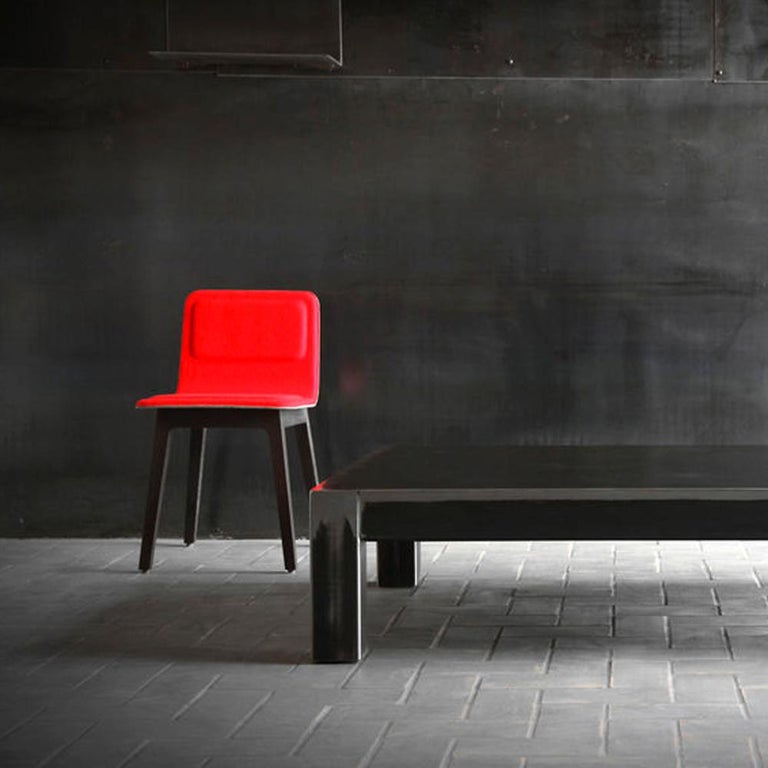 Double Strong Raw Coffee Table in Handcrafted Colorless Varnished Steel ...