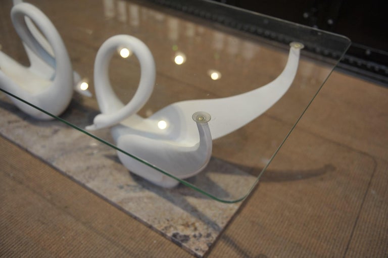 Double Swan Coffee Table by Maison Jansen, circa 1960 For Sale at 1stDibs