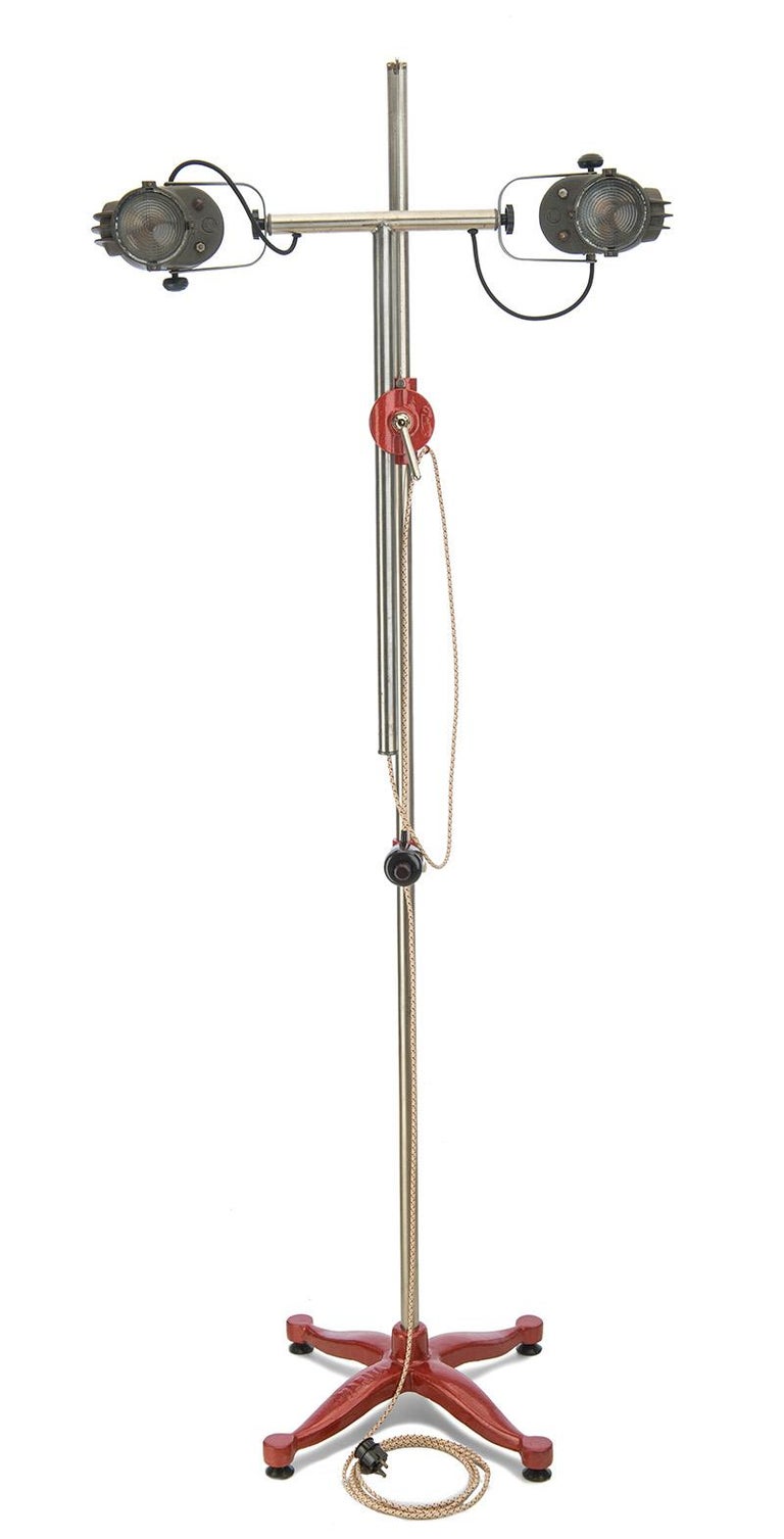 Double Theater Light Stand For Sale at 1stDibs