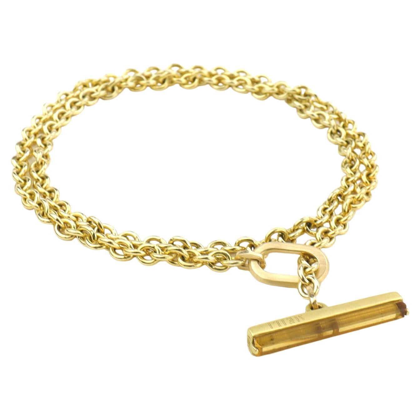 ELIZABETH LOCKE Intaglio Toggle Bracelet at 1stDibs