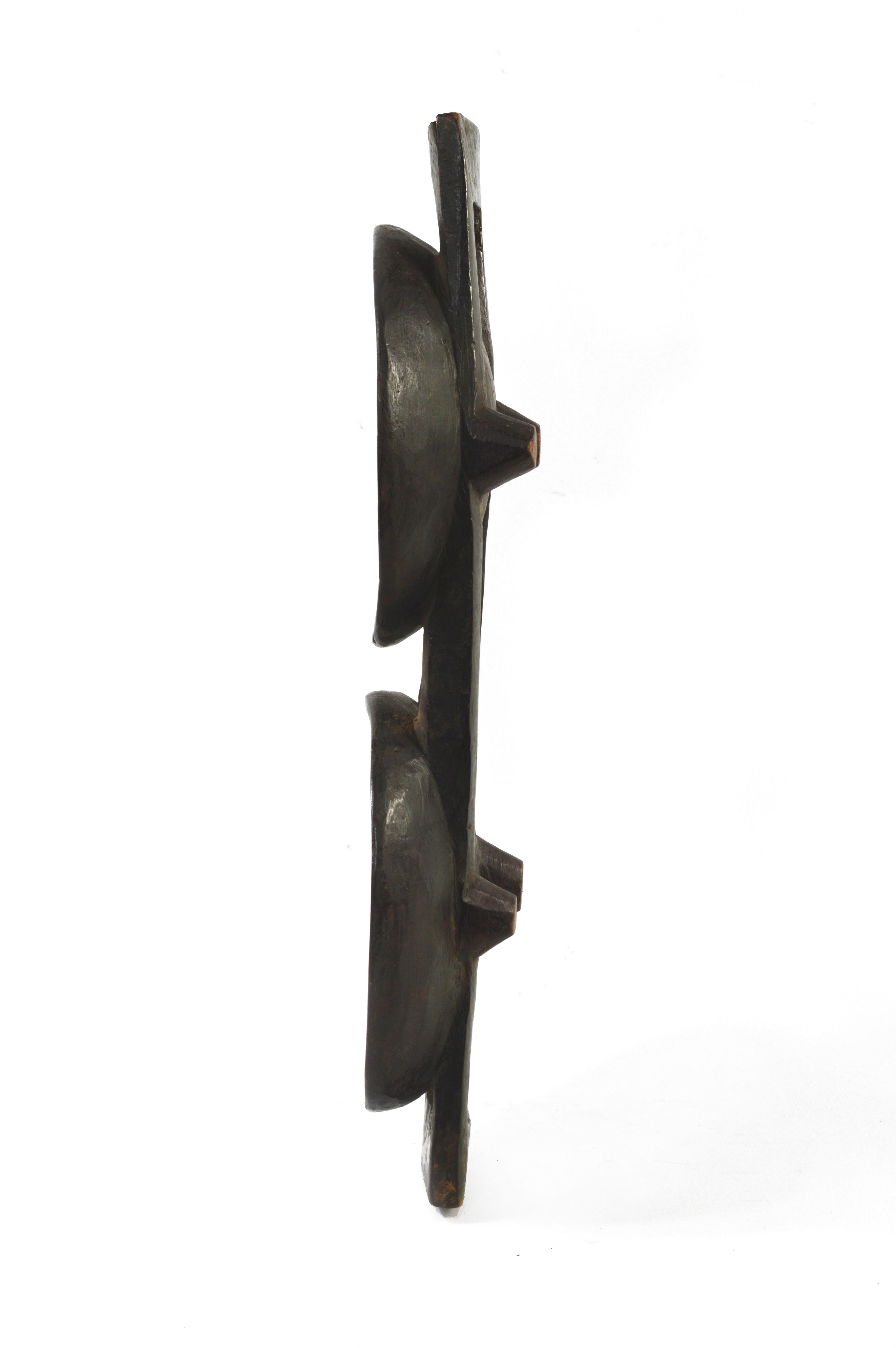 Double Zulu Ugqoko Meat Platter, Dark Wood For Sale at 1stDibs