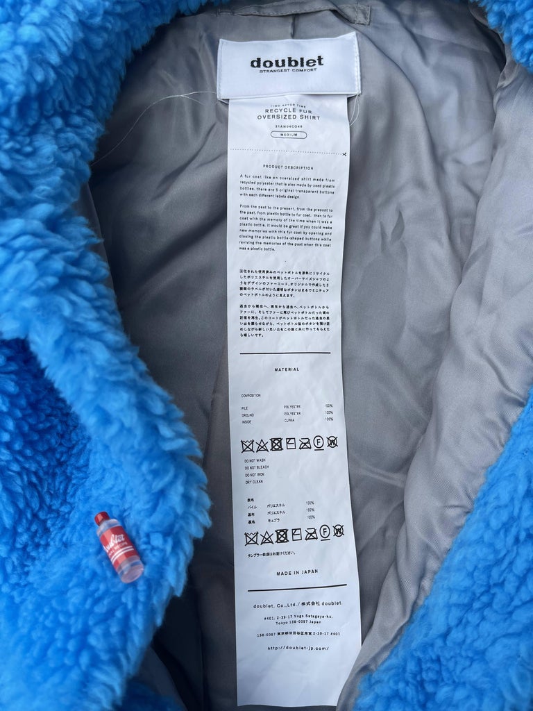 Doublet Recycled Fur Oversized Jacket, Autumn Winter 2021. For Sale at ...