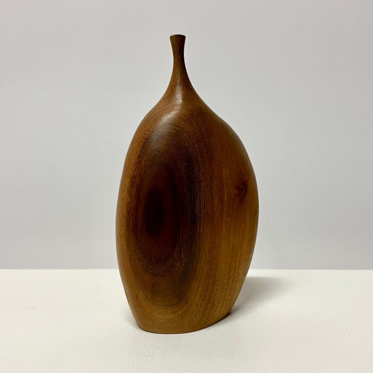 Doug Ayers Black Walnut Studio Live Edge Vase California For Sale at ...