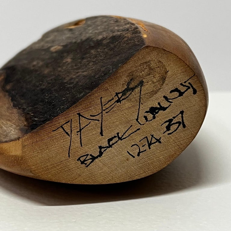 Doug Ayers Black Walnut Studio Live Edge Vase California For Sale at ...