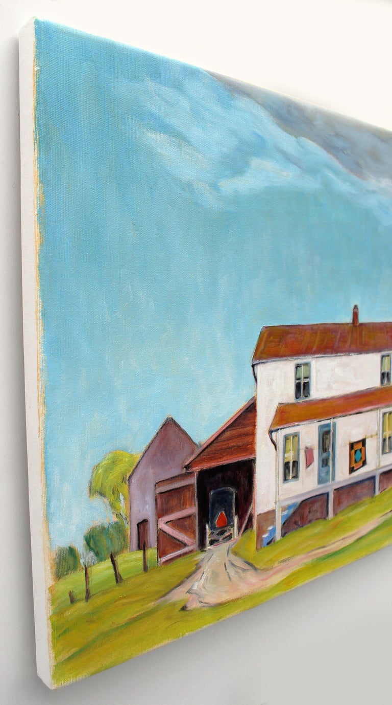 Doug Cosbie - Amish Farmhouse, Oil Painting For Sale at 1stDibs