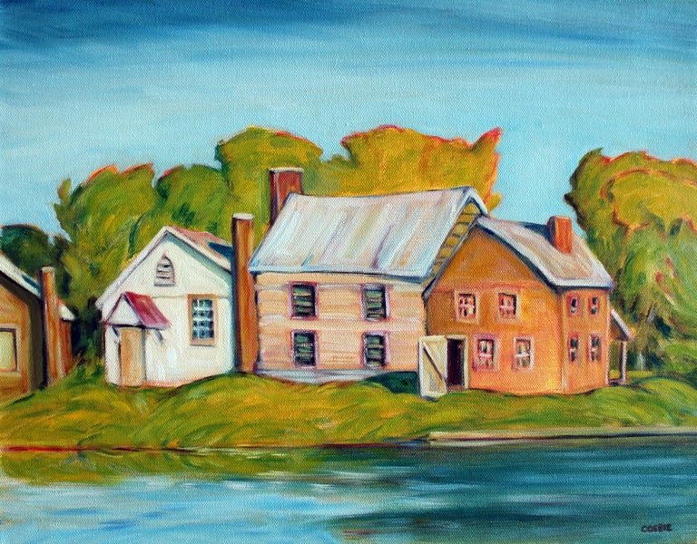 Doug Cosbie - Old Bedford Village, PA, Oil Painting For Sale at 1stDibs