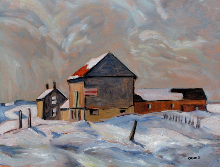 Doug Cosbie - Winter Light, St Lawrence County, New York, Oil Painting ...