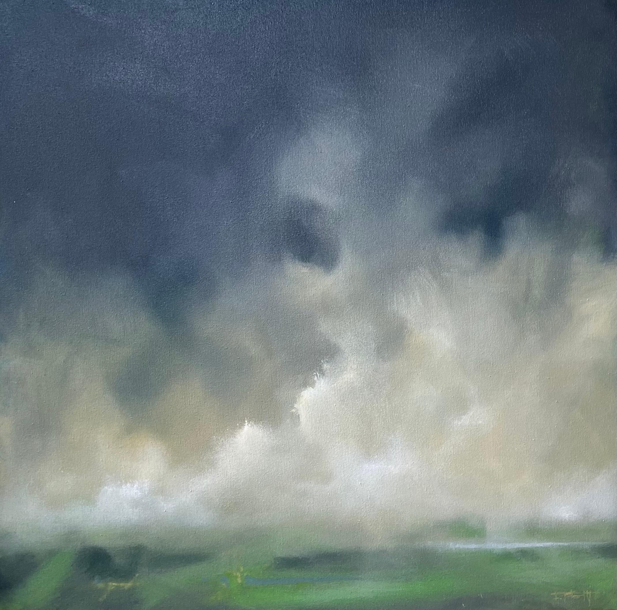 Doug Foltz - Answer and Origin by Doug Foltz, Square Oil on Canvas ...