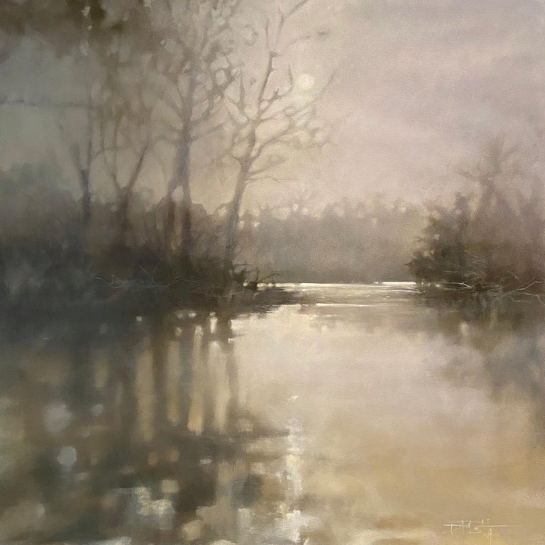 Doug Foltz - Just Breathe by Doug Foltz, Large Contemporary Square ...