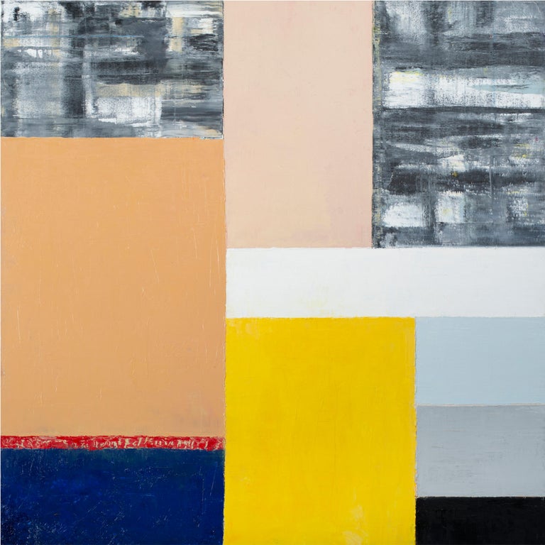 Doug Frohman - 'Camelot' Abstract Grid Painting For Sale at 1stDibs