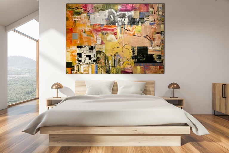 Doug Frohman - "Crossland Puzzle" Abstract Oil Painting For Sale at 1stDibs