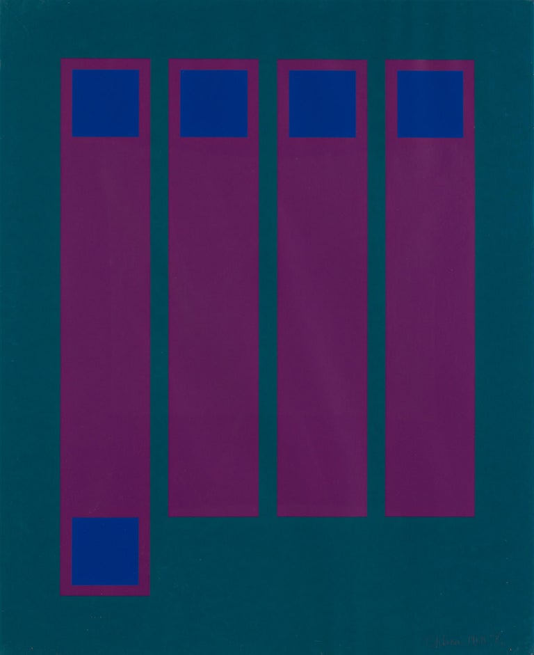 Doug Ohlson - Untitled 1960s Op Art Silkscreen For Sale at 1stDibs