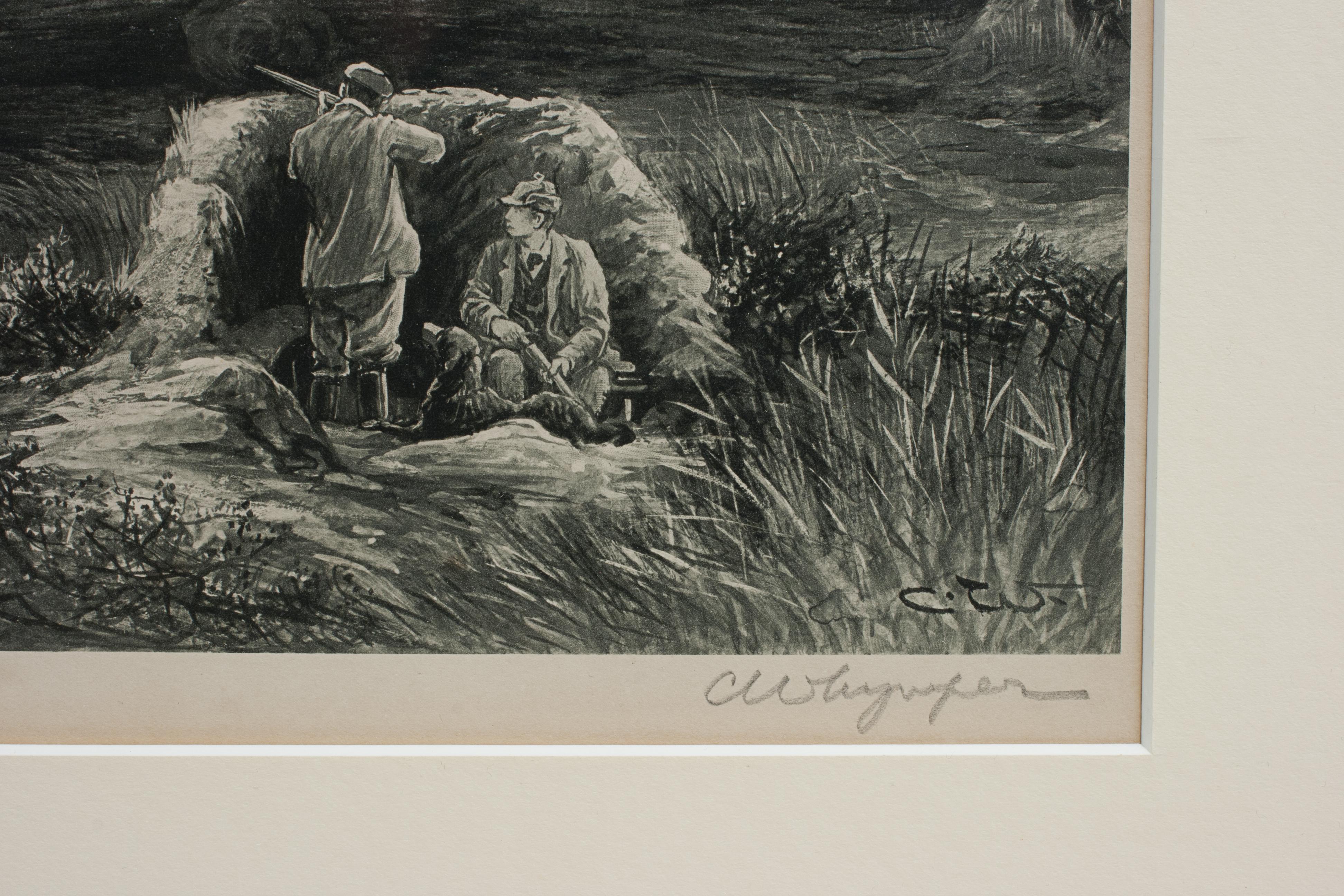 Tree Grouse, Partridge Shooting Engravings By Douglas Adams ...
