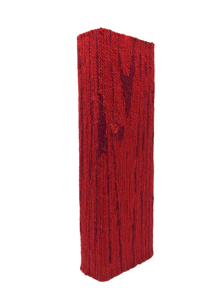 Douglas Dale - "Burgundy and Ruby - Block Print", Contemporary, Wall ...