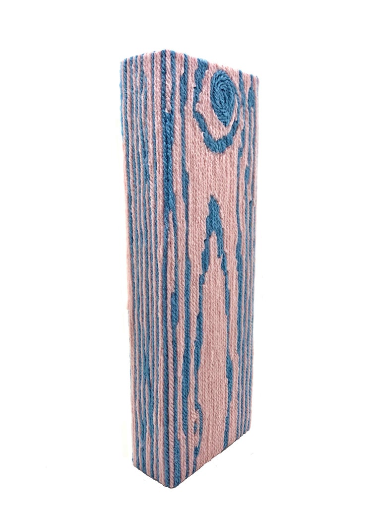 Douglas Dale - "Cornflower Blush Block Print", Contemporary, Mixed ...