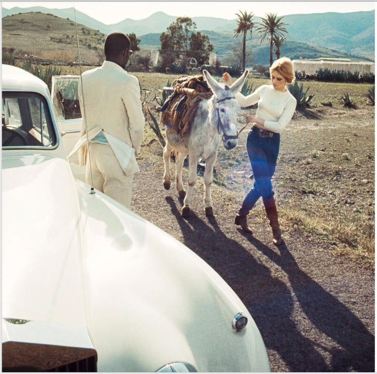 Douglas Kirkland - Brigitte Bardot and Donkey For Sale at 1stDibs