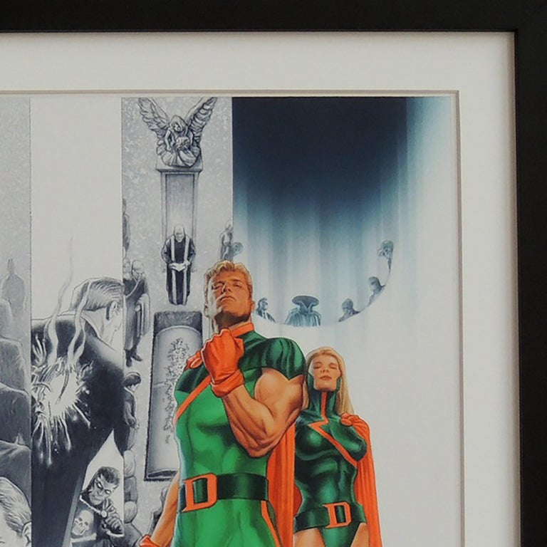 Douglas Klauba - Project Superpowers: Chapter Two #12 "Dynamic Man Origin" Double-Page Sprea For ...