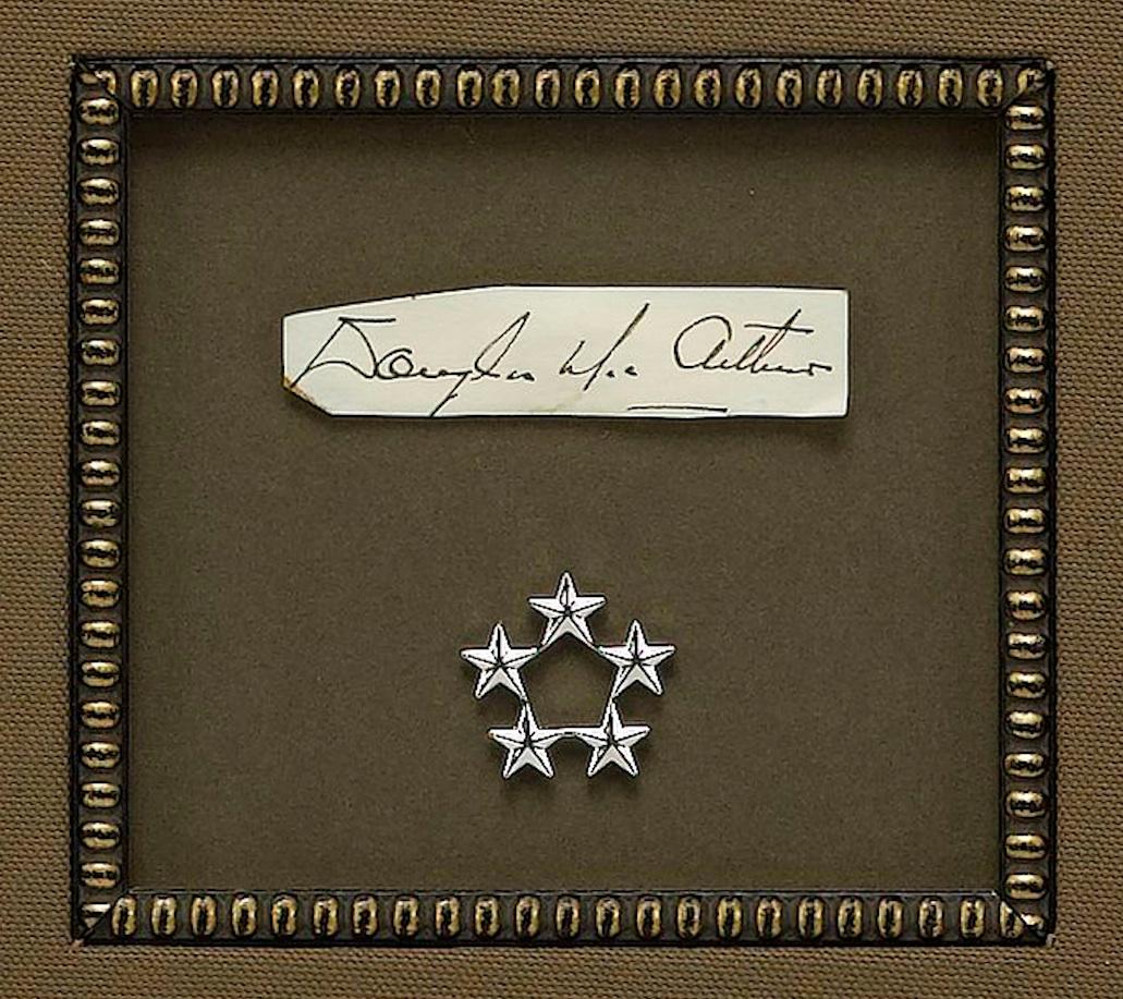 WWII General Douglas MacArthur Signature Collage For Sale at 1stDibs ...