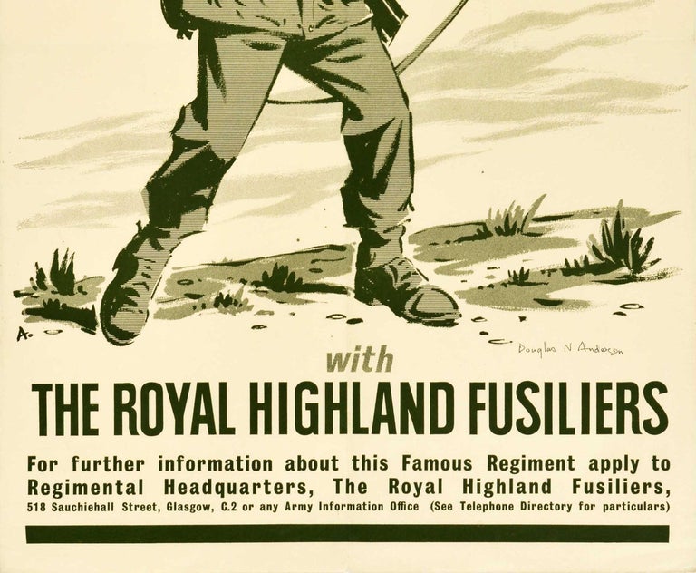 Douglas N Anderson - Original Vintage Military Poster Forward The Royal ...