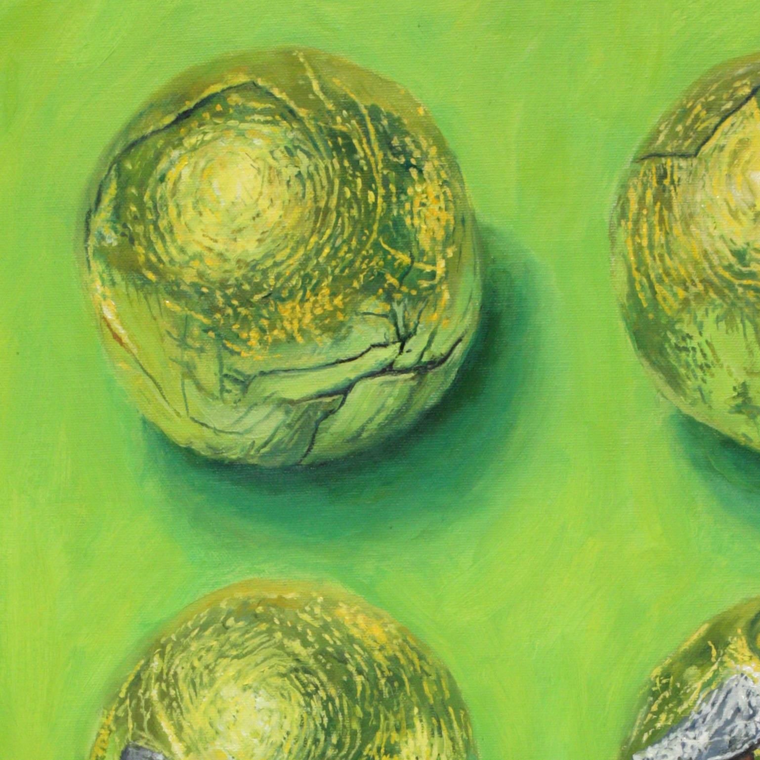 Douglas Newton - Green and Gold, colorful super realism candy food For ...