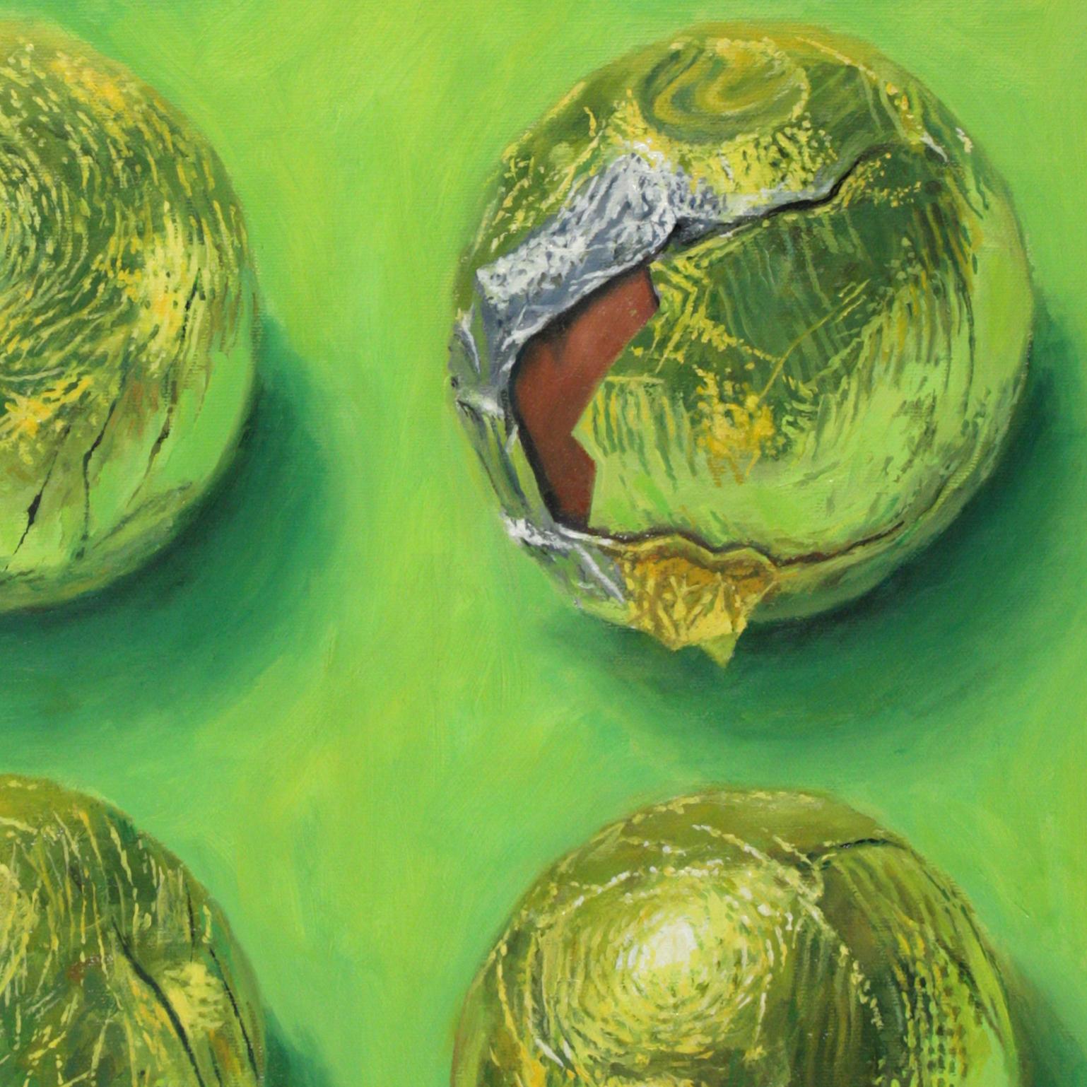 Douglas Newton - Green and Gold, colorful super realism candy food For ...