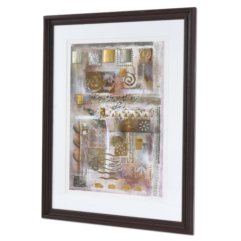 Douglas Rosetta Stone i Large Original Print Purple with Gold and ...