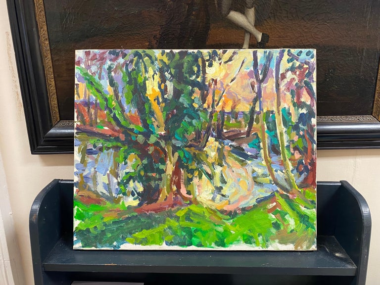 Douglas Stuart Allen - Impressionist Oil Painting - Vibrant Scene ...