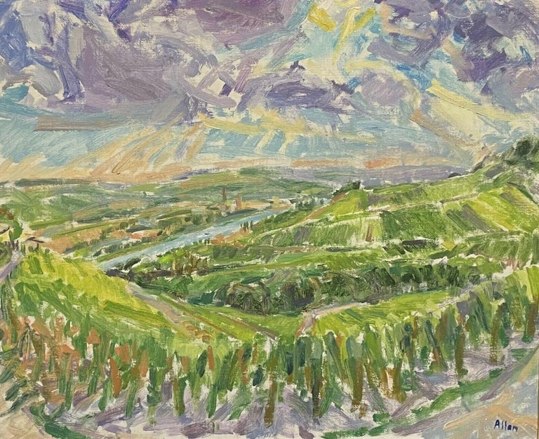 Douglas Stuart Allen - Large French Impressionist Signed Oil Painting ...