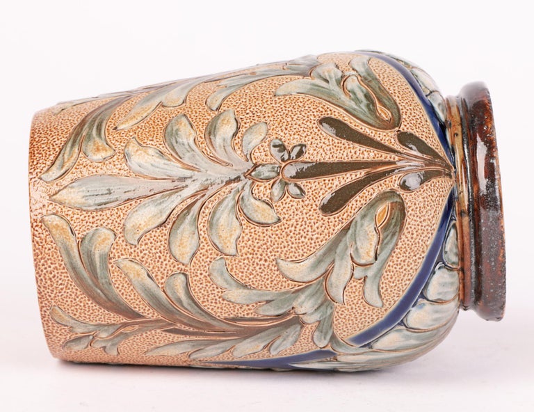 Doulton Lambeth Aesthetic Movement Slip Decorated Mug by Alice E Budden ...