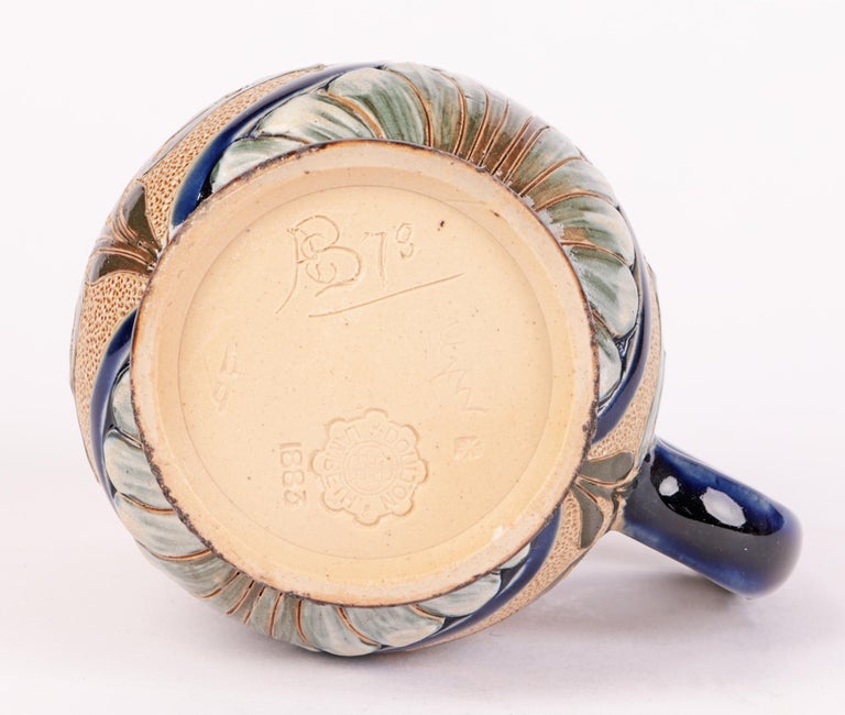 Doulton Lambeth Aesthetic Movement Slip Decorated Mug by Alice E Budden ...