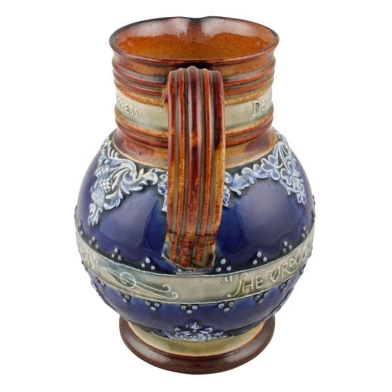 Doulton Lambeth Victoria Jubilee Jug, 19th Century For Sale at 1stDibs