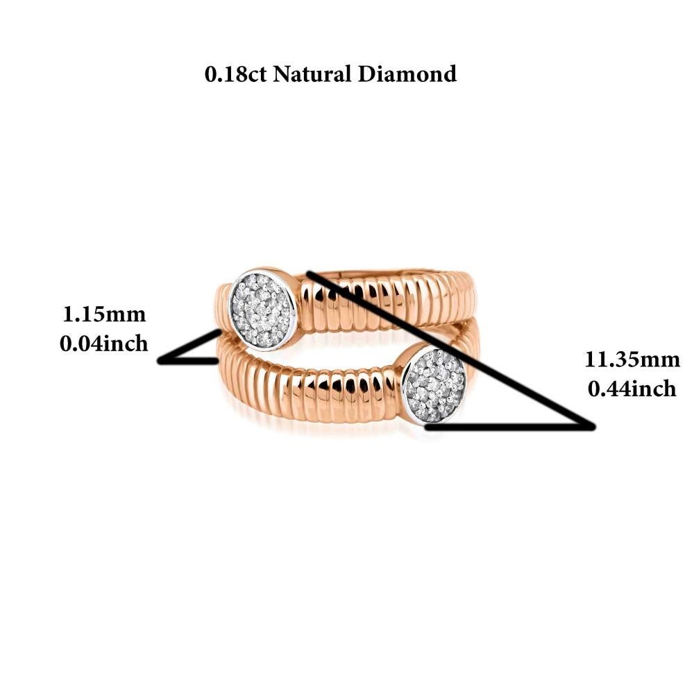 Doux-0.18ct Diamond Twin Ring For Sale at 1stDibs