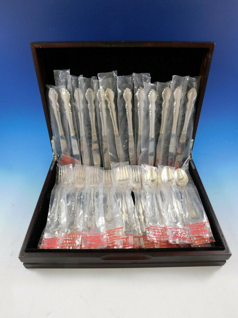 Dover by Oneida Sterling Silver Flatware Set for 12 Service 48 Pieces ...