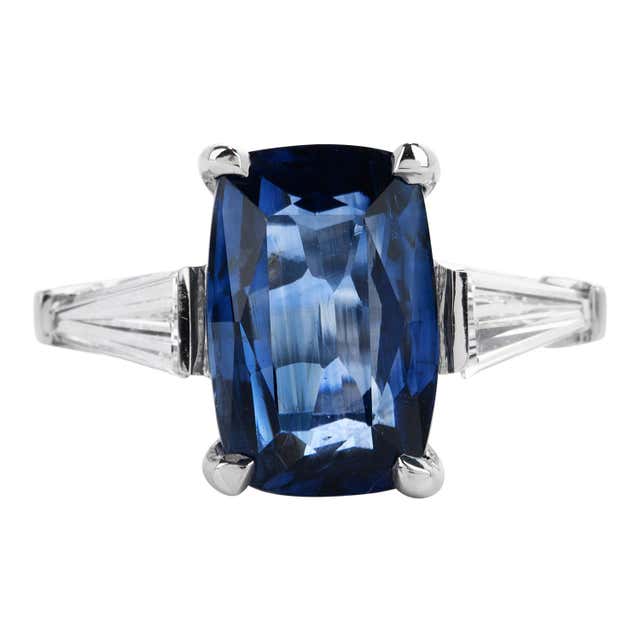 Magnificent Natural Ceylon Sapphire Diamond Ring For Sale at 1stDibs Magnificent Natural Ceylon Sapphire Diamond Ring For Sale at 1stDibs