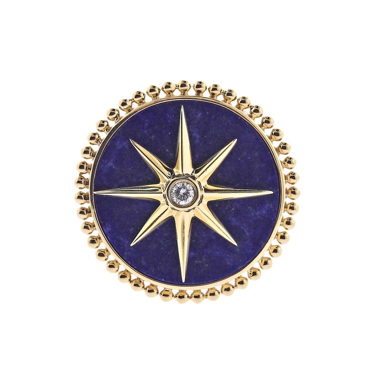 Doves Doron Paloma Gold Diamond Lapis Ring For Sale at 1stDibs