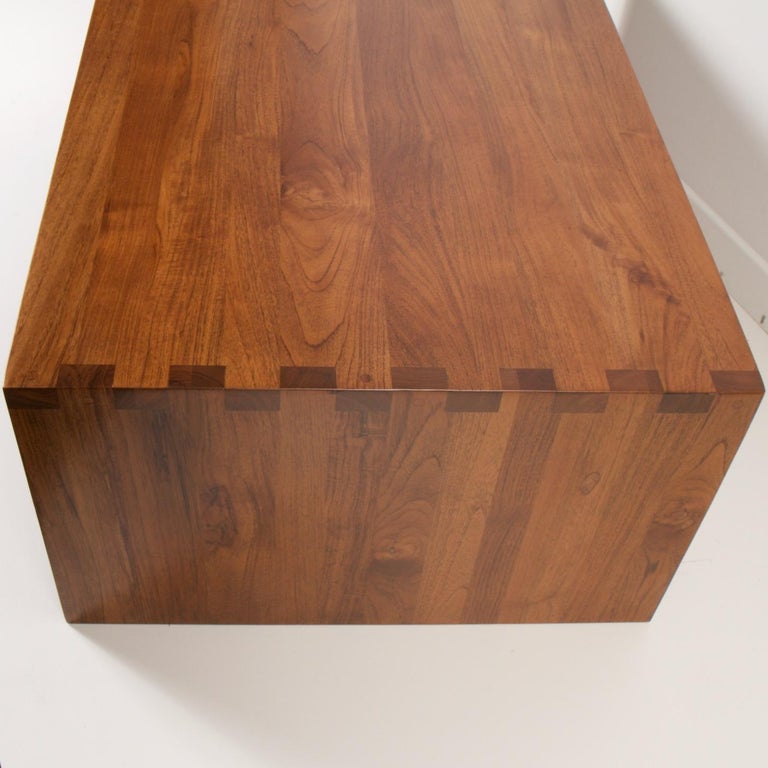 Dovetailed Walnut Coffee Table at 1stDibs