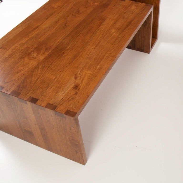 Dovetailed Walnut Coffee Table at 1stDibs