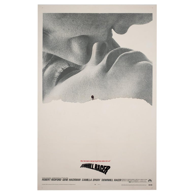 Downhill Racer 1969 US 1 Sheet Film Movie Poster, Linen Backed at 1stDibs