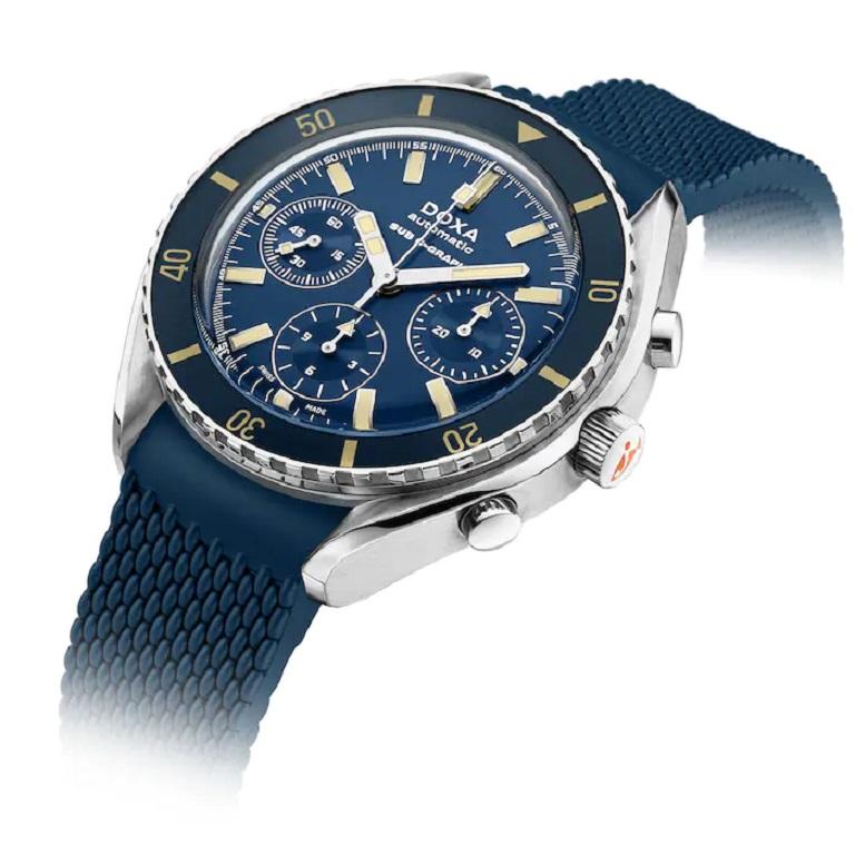 Doxa Sub 200 C-Graph Caribbean Automatic Blue Dial Men's Watch 798.10 ...