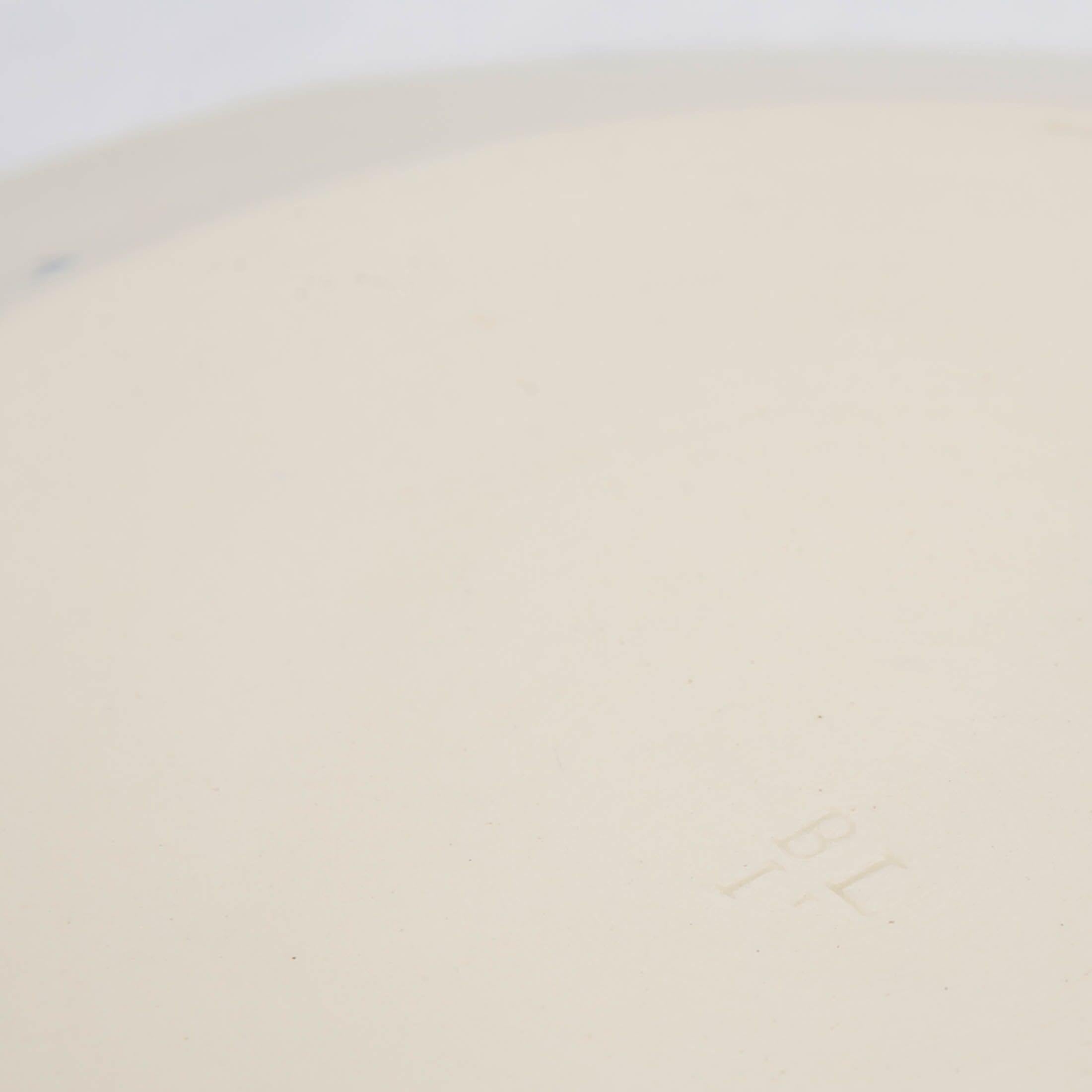 Dozen Blue and White Creamware Dinner Plates Made 20th Century at 1stDibs