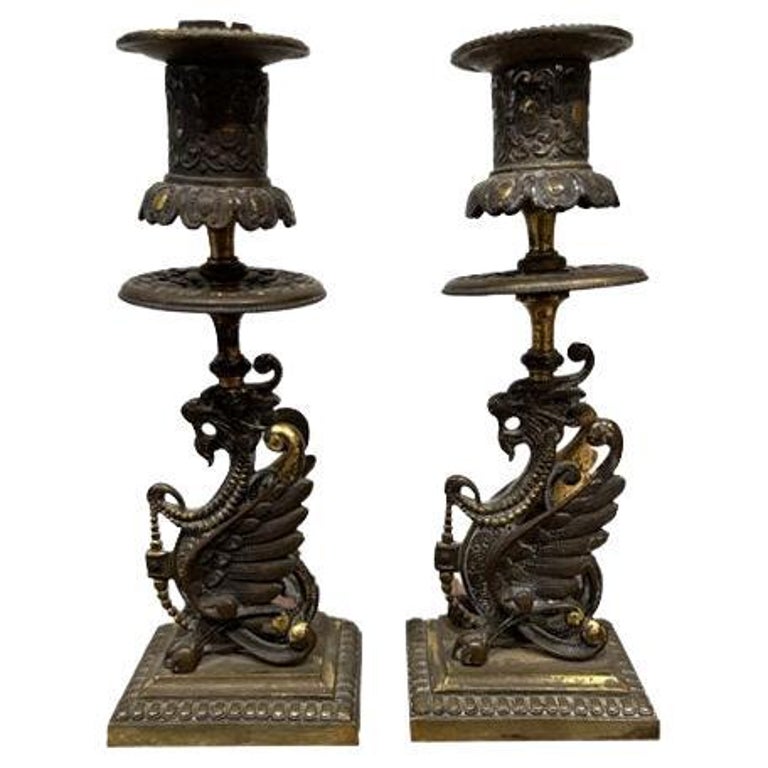Dragon Candlesticks at 1stDibs